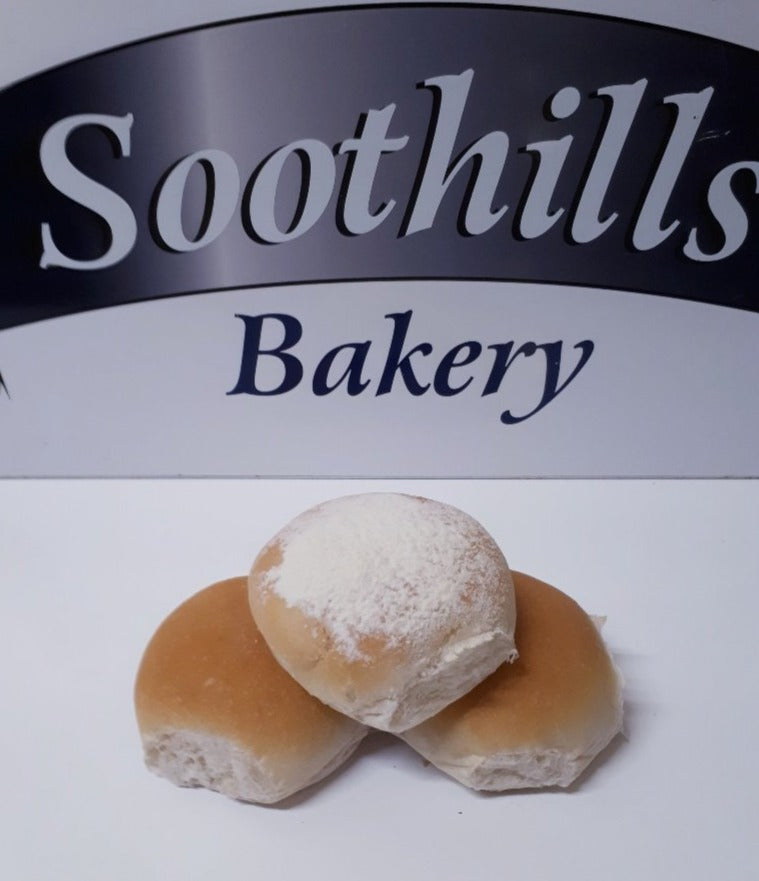 Small White Floured Bap – Soothills Bakery